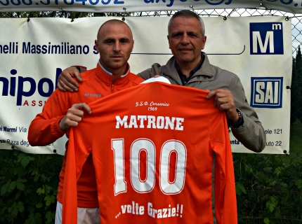 ALESSANDRO MATRONE tocca quota CENTO RETI con il CORSANICO